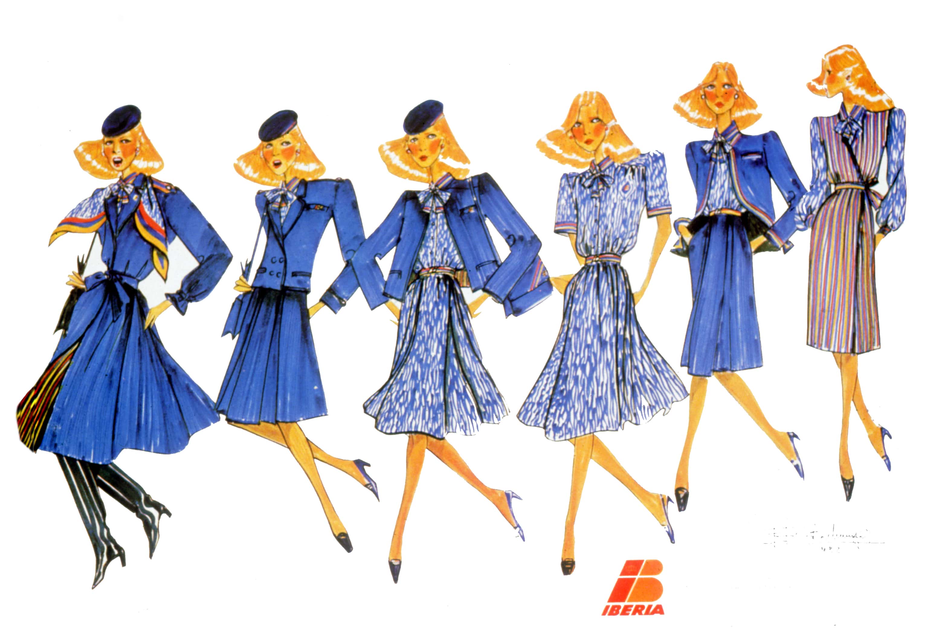 A Look Back at the History of Iberia's Uniforms - Me gusta volar